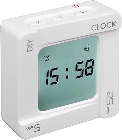 Amazon.com: Kadams Square Rotating Timer for Pomodoro, Shake to Start ...
