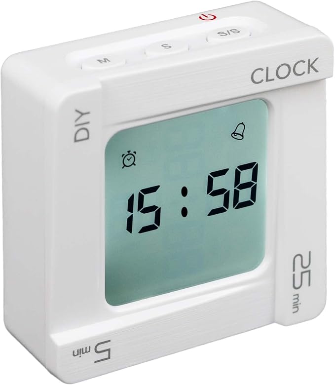 Amazon.com: Kadams Square Rotating Timer for Pomodoro, Shake to Start ...