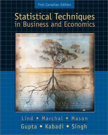 Statistical Techniques in Business & Economics: Mason, Lind, Marchal: 9780070880443: Amazon.com ...