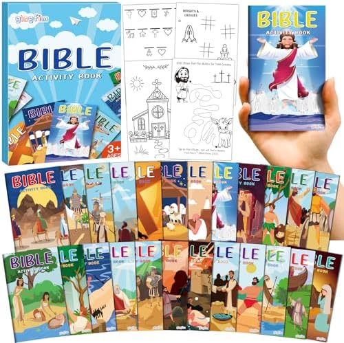Amazon.com: gisgfim Mini Christian Activity Books Coloring Books Kids ...