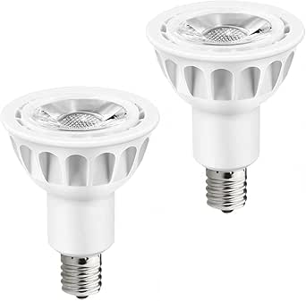Amazon | 2個セット LEDハロゲン電球 E17 40W相当 LED電球 LEDミニレフ電球 ledスポットライト 口金 e17 消費電力5W (2個昼光色, 白色・調光器非対応 ...