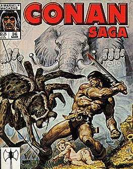 Amazon.com: Conan Saga Magazine (1987 series) #36: Marvel: Books