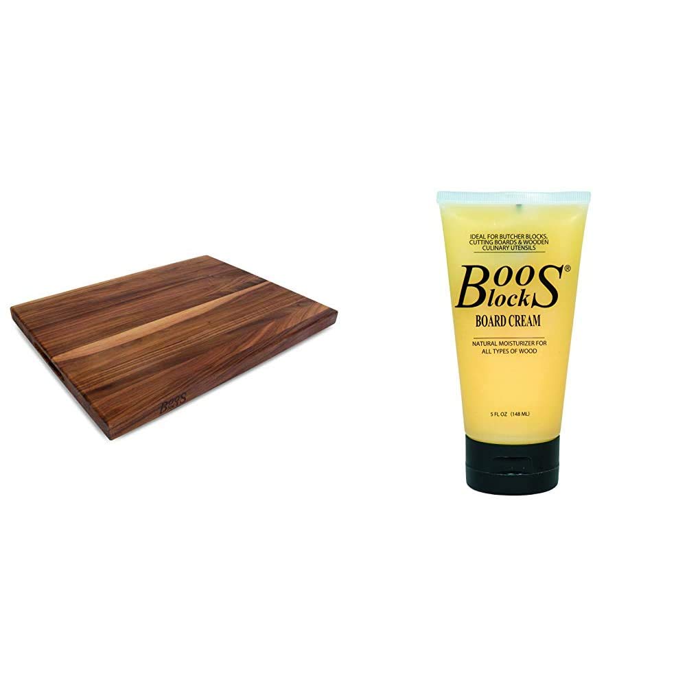 John Boos Block WAL-R02 Walnut Wood Edge Grain Reversible Cutting Board ...