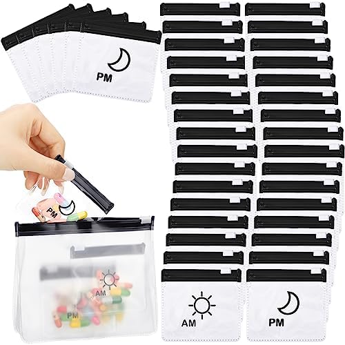 Amazon.com: 14 Pcs AM PM Pill Pouches Bags Set Zippered Pill Bags ...