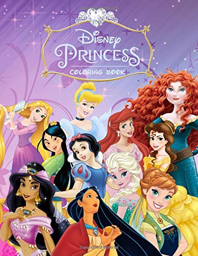 Buy Disney Princess Coloring Book: Illustration where Disney princesses ...