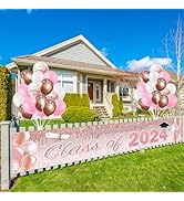 Amazon.com: Pink Graduation Decorations Class of 2024, Pink Rose Gold ...
