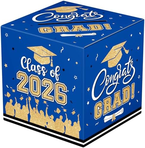 Amazon.com: Graduation Card Box 2026 - Congrats Grad Card Boxes Holder ...