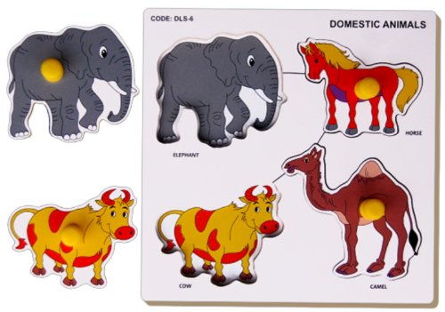 Little Genius Domestic Animals (Multicolor) : Amazon.in: Toys & Games
