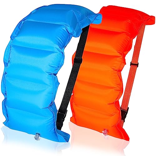 2Pcs Inflatable Swimming Aid Swimming Float Belt with Rope Swimming ...
