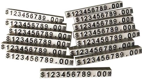 Amazon.com : Price Tag Cube Adjustable Assembly Number Angled Pricing ...
