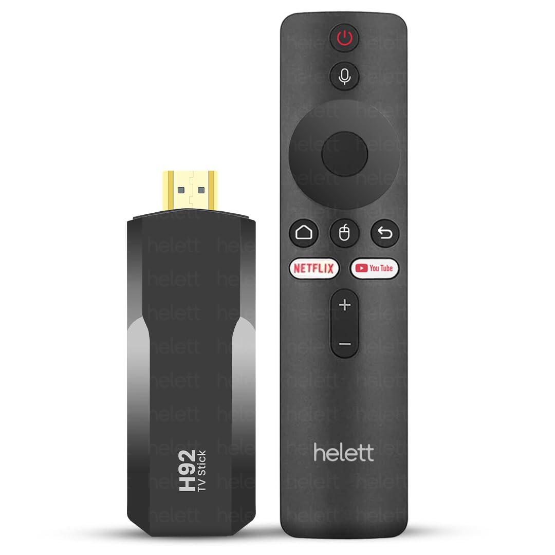 Helett® H92 Android TV Stick with Voice Command Remote & Bluetooth |Quad-coreProcessor |2GB RAM ...