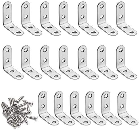 Staffe Angolari 90 Gradi Supporti Angolo 20 Pezzi Retto Staffe in ...