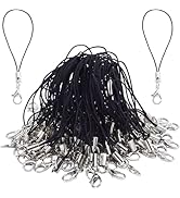 Amazon.com: GORGECRAFT 100Pcs 58MM Phone Keychain Strap Tone Split Ring ...