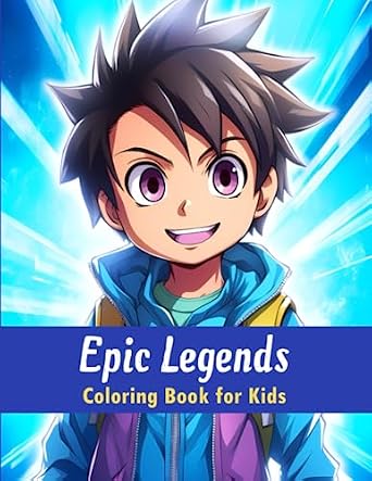 Epic Legends: Coloring Book for Kids (Action and Adventure Collection ...
