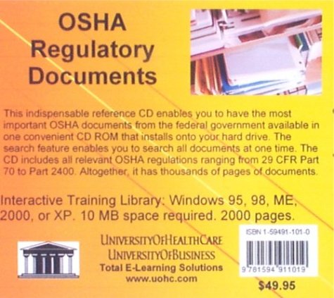 OSHA Regulatory Documents: A Reference of Federal Documents Pertaining ...