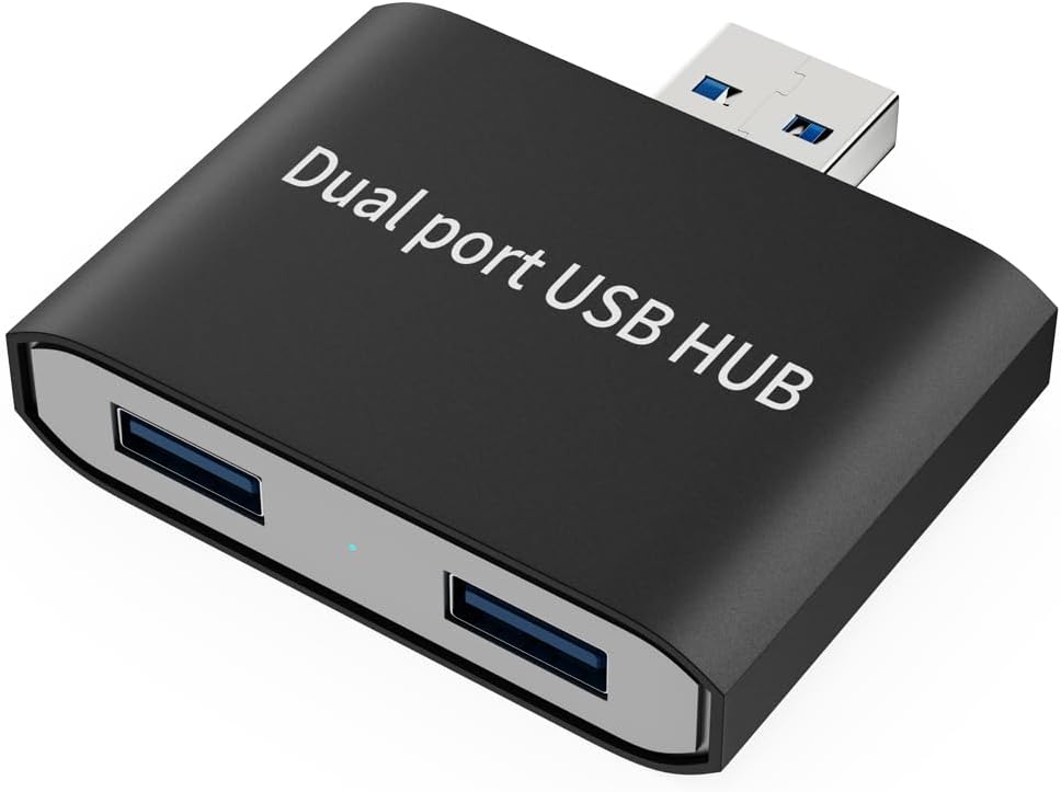 Amazon.com: USB Hub,USB Splitter 1 in 2 Out Adapter, Double USB 3.0 Hub ...