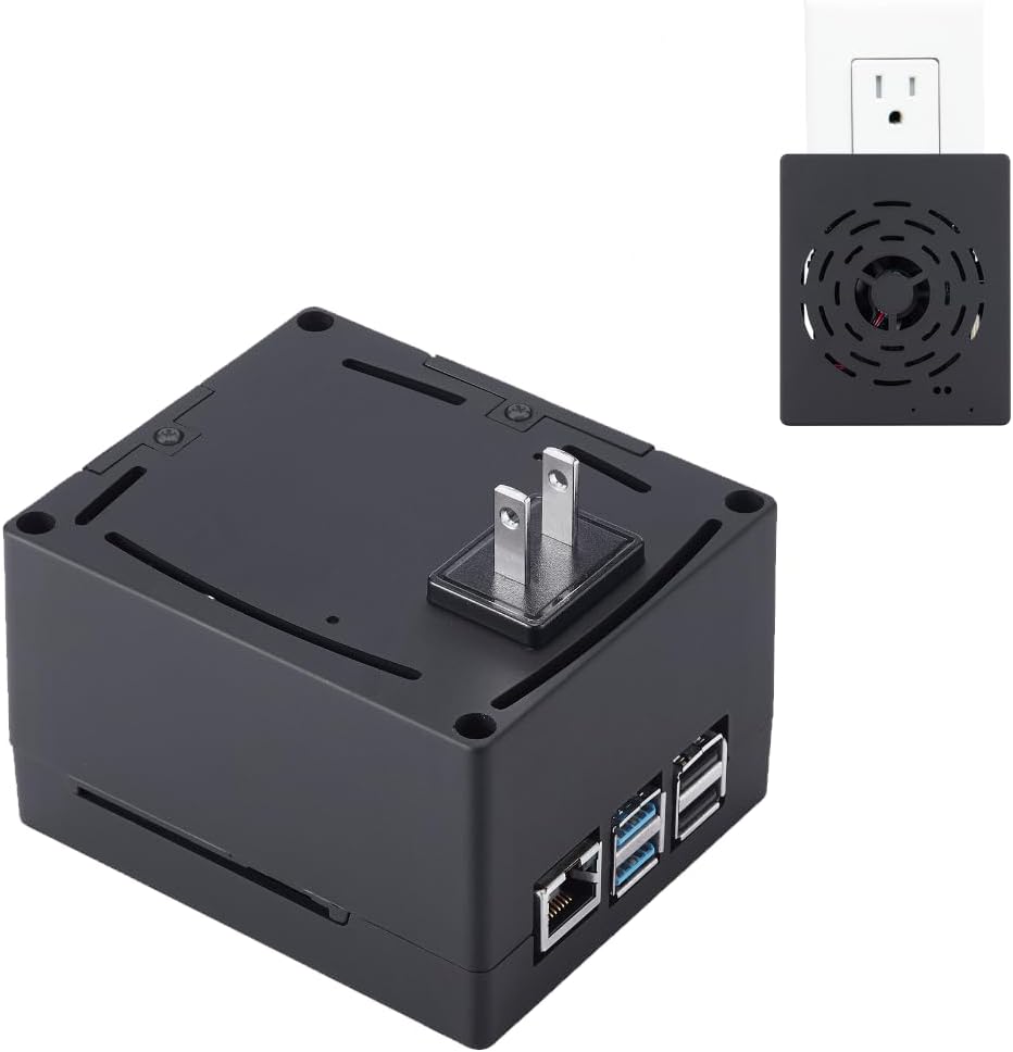 Amazon.com: Vilros Plug 'n' Pi for Raspberry Pi 5-A Raspberry Pi Fan ...