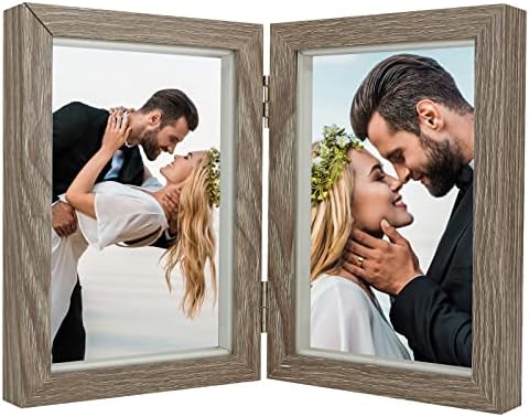 MIVIDE 2 Pack Photo Frames 7x5, Double Picture Photo Frame, 5x7 Photo ...