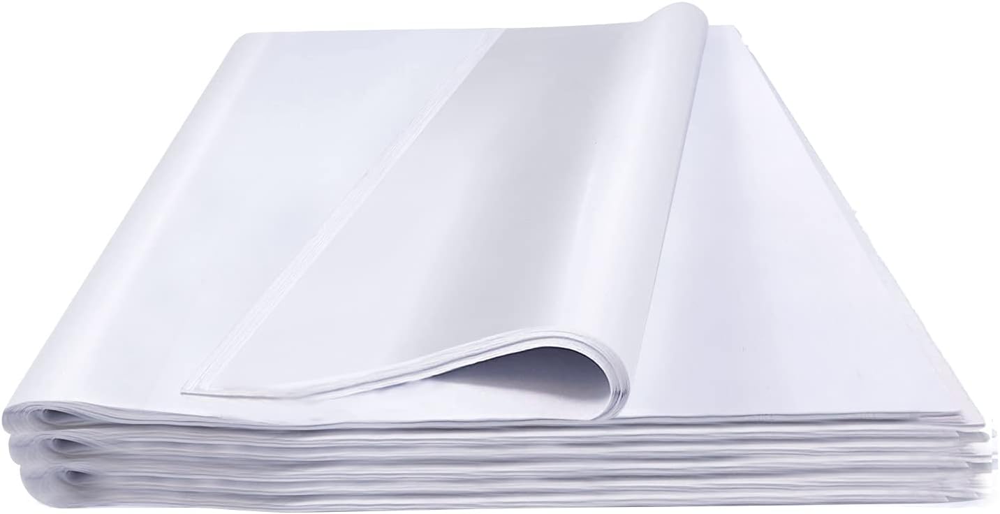 Amazon.com: 960 Sheets White Tissue Paper Bulk - 20" x 30" Packing ...