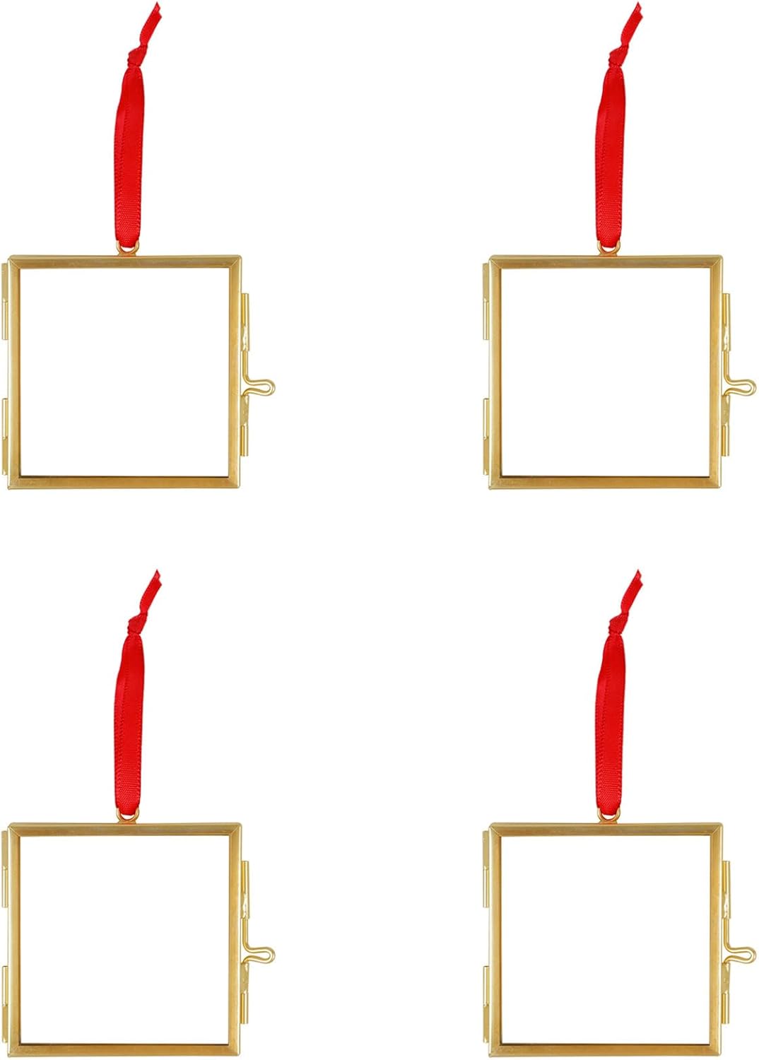 Amazon.com - Himitimi 4PCS Glass Picture Frame Ornament, 2.4x2.4 Inch ...