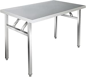 Amazon.com: Stainless Steel Folding Workbench,Sturdy And Durable ...