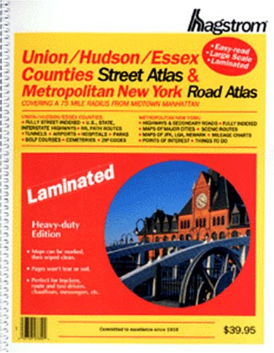 Union/Hudson/Essex Counties Atlas: Trakker Maps Inc.: 9780880976404 ...