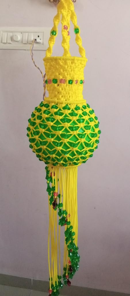 Diwali special Macrame Akash Kandil home decor : Amazon.in: Home & Kitchen