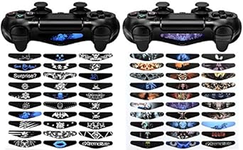 Amazon.com: eXtremeRate 60 Pcs/Set Vinyl Reuseable Lighttight Led Light ...