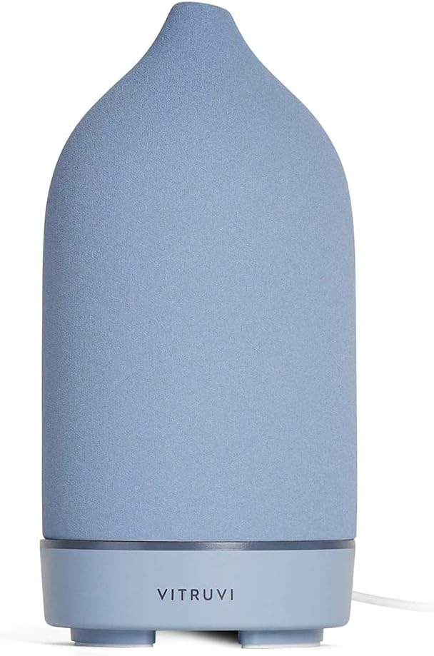 Amazon.com: Vitruvi Stone Diffuser, Ceramic Ultrasonic Essential Oil ...