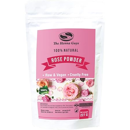 Amazon.com : Organic Veda Rose Petal Powder - Pure 100% Organic USDA ...
