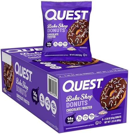 Amazon.com: Quest Nutrition Bake Shop, Chocolate Frosted Donuts, 14g ...