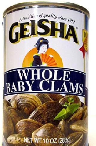 Amazon.com: Geisha Wild Caught Whole Baby Clams (Pack of 3) 10 oz Cans ...