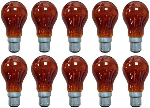 Unibulb Fireglow Red Light Bulbs, 40W, GLS B22 Bayonet, 390 Lumens ...