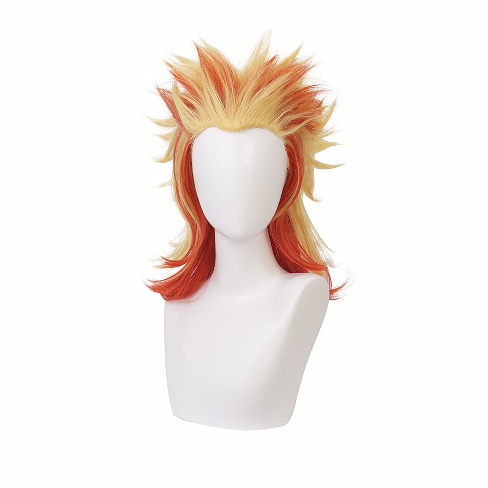 Amazon.com: ZGNGLIZ Anime Rengoku Kyoujurou Cosplay wig for Demon ...