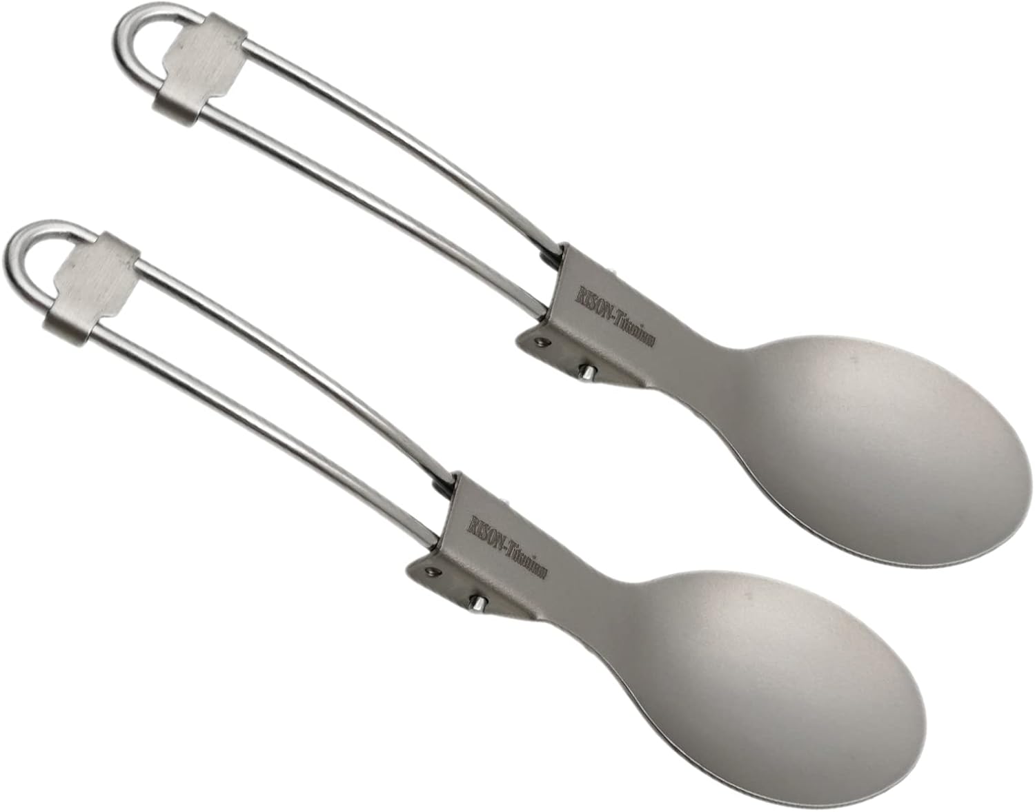 Amazon.com: RISON-Titanium Folding Spoon Ultra Light and Premium ...