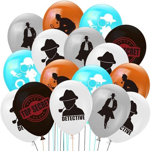 Amazon.com: CupaPlay 50Ct Detective Party Balloons - Top Secret Spy ...