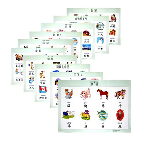 Amazon.com: Chinese Character Poster Pack (7 Posters) (Chinese and ...
