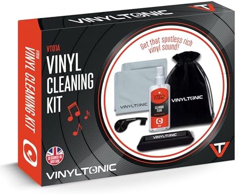 Vinyl Tonic Vinyl Record Cleaning Kit – Includes Cleaning Fluid, Velvet ...