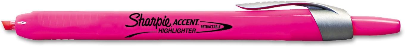Amazon.com : SHARPIE Accent Pen-Style Retractable Highlighters, 12 ...