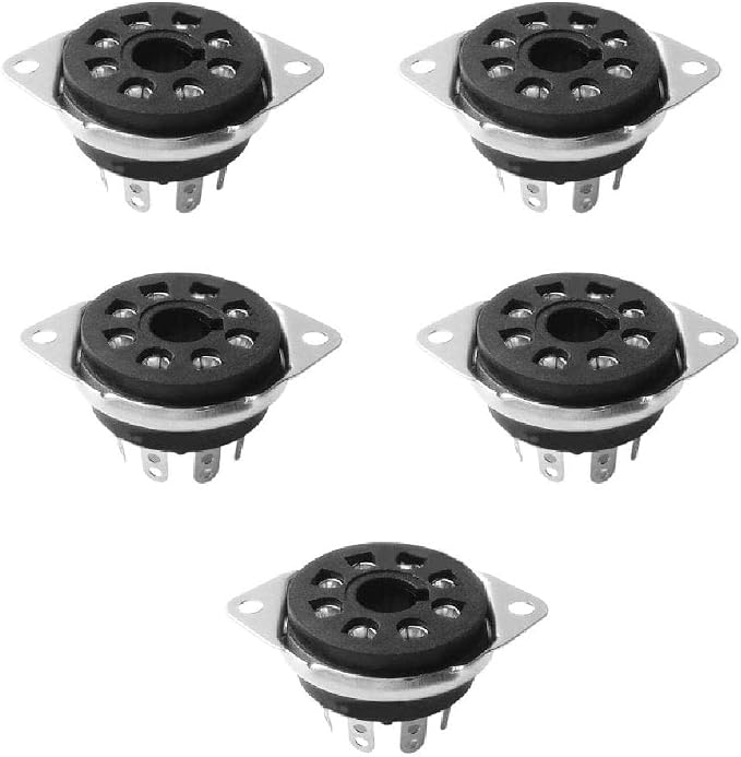 Amazon.com: 8Pin Vacuum Tube Socket Octal For KT66 KT88 6SL7 6SN7 6V6 ...