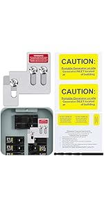 Generator Interlock Kit for Square D QO or Homeline 100 or 125 Amp ...