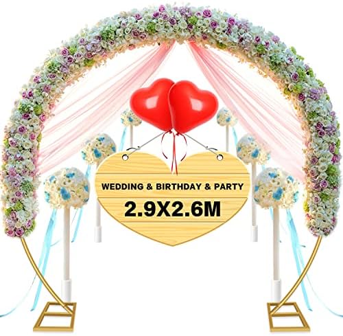Vincidern Wedding Arch Backdrop Stand Set of 3 (6.6FT,5.9FT,4.9FT ...