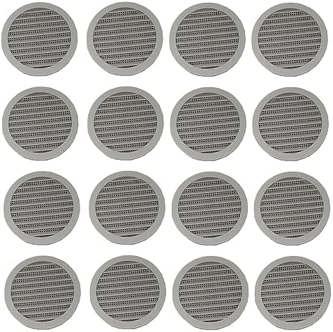 Plastic Vent Louvers 3" Round Plastic Vent Louver Grille - Soffit Air ...