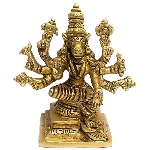 Buy Leo Traders Varaha Avatar Brass Statue | Lord Vishnu's Varaha ...