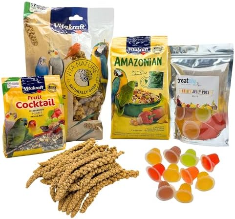 Parrot Food & Parrot Treats Bundle Contains 1 x Amazonian 750g, 1 x ...