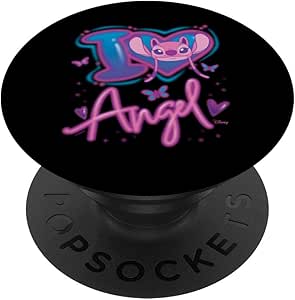 Amazon.com: Lilo & Stitch - I Love Angel PopSockets Standard PopGrip ...