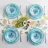 Amazon.com | ZAROCRUS Coastal Dinnerware Sets, Ocean Theme Unbreakable ...