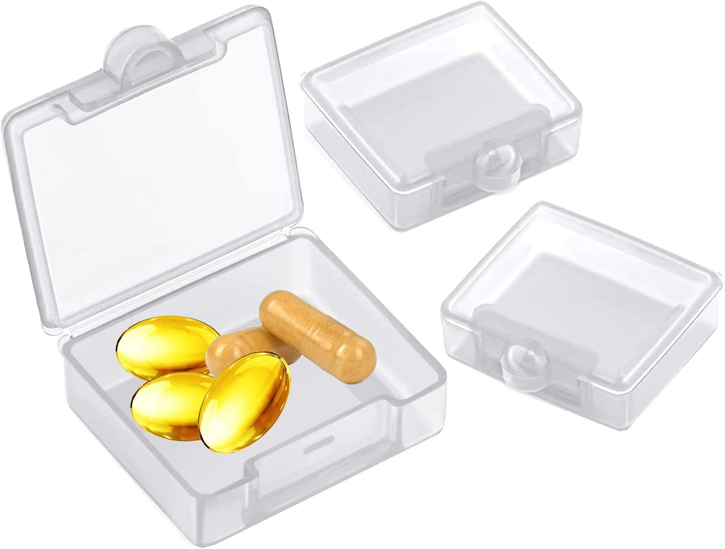 Amazon.com: Small Pill Case (3 Pack), Travel Pill Box Daily Pill ...