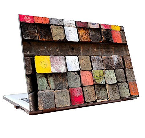 Tamatina Laptop Skins 14 inch - Wood Blocks - Wooden - Colorful - Hd ...