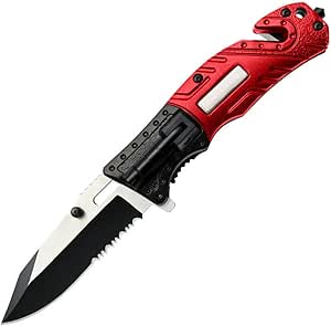 Amazon.com : Synergy Shipping Solutions Folding Pocket Knife with Light ...